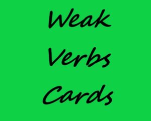 Weak Verbs Cards – Saifi Arabic Online Store